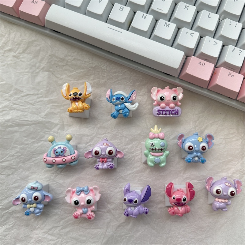 Keycaps Handmade Cartoon Lovely Stitch OEM ESC Keys For Game Mechanical ...