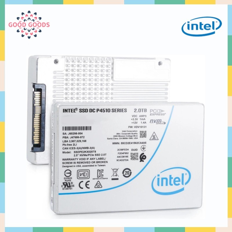 Intel DC P4510 Series 1TB 2TB 4TB 2.5" U.2 PCIE 3. 1*4 NVME 3D2 TLC ...