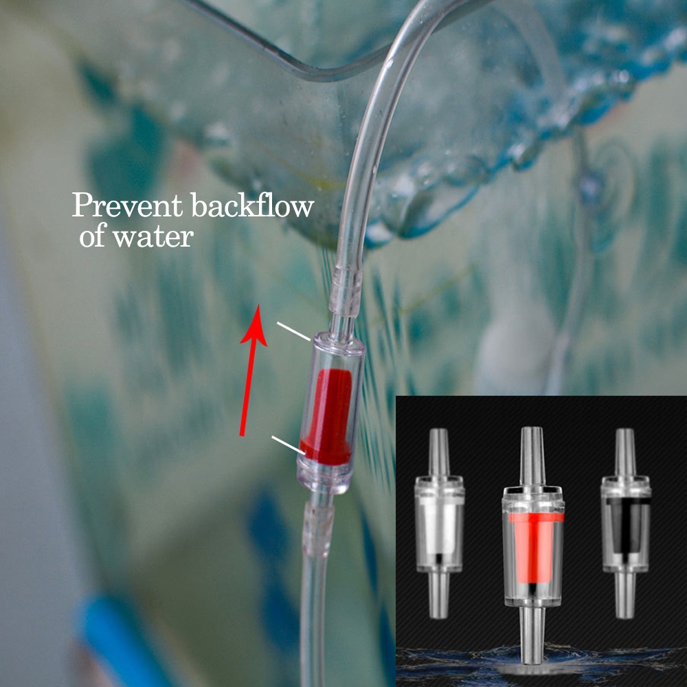 20 PCS Aquarium Check Valve Non-Return Fish Tank Air Pump CO2 System 3 ...