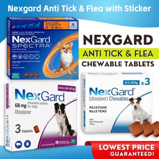 Nexgard for dog chewable with sticker Anti Tick & Flea | Shopee Philippines