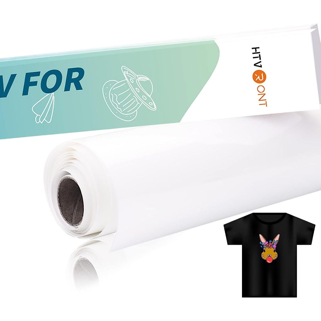 HTVRONT Clear HTV Vinyl for Sublimation for Dark Fabric 12"x10FT ...