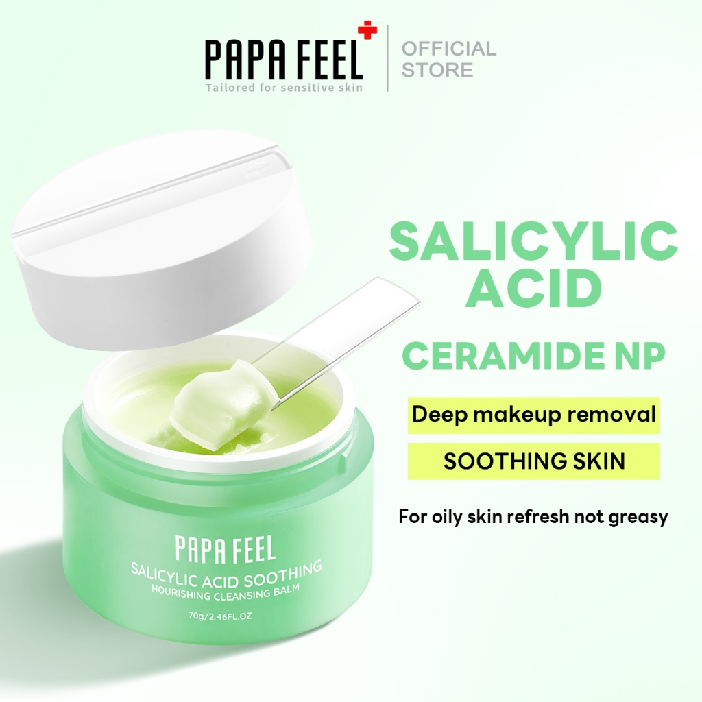 PAPA FEEL Salicylic Acid Refreshing Exfoliating Cleansing Balm Control Exfoliating Cleanser ...