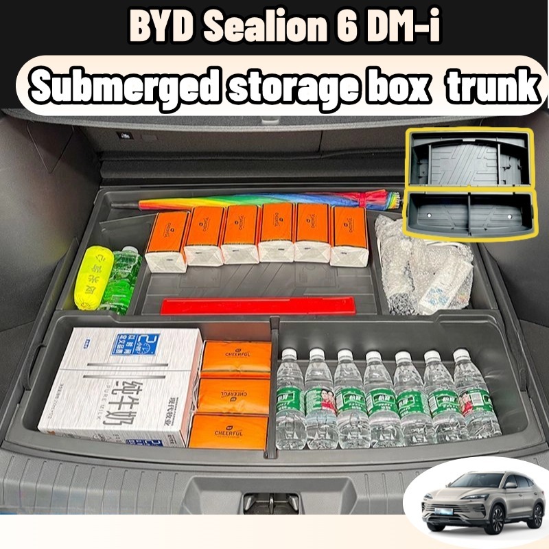 For Byd sealion 6 DM-i Rear Front Trunk Storage Box Frunk Organizer ...