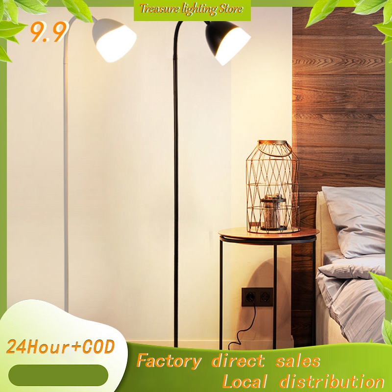 Nordic simple wind LED upright light bedroom living room floor light ...