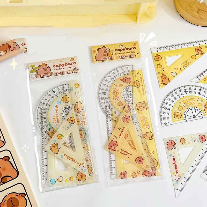 4 Piece Ruler Set for Student School Supplies 15cm Primary School ...