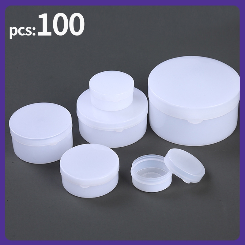 100pcs Ointment box Ointment box Plastic bottle Face cream dispenser ...