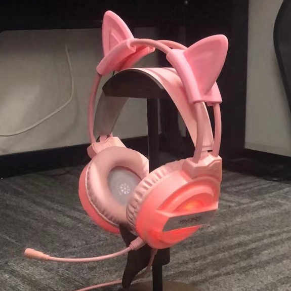 Gaming Headset with Mic Cute sakura Pink Noise Cancelling Headphone ...