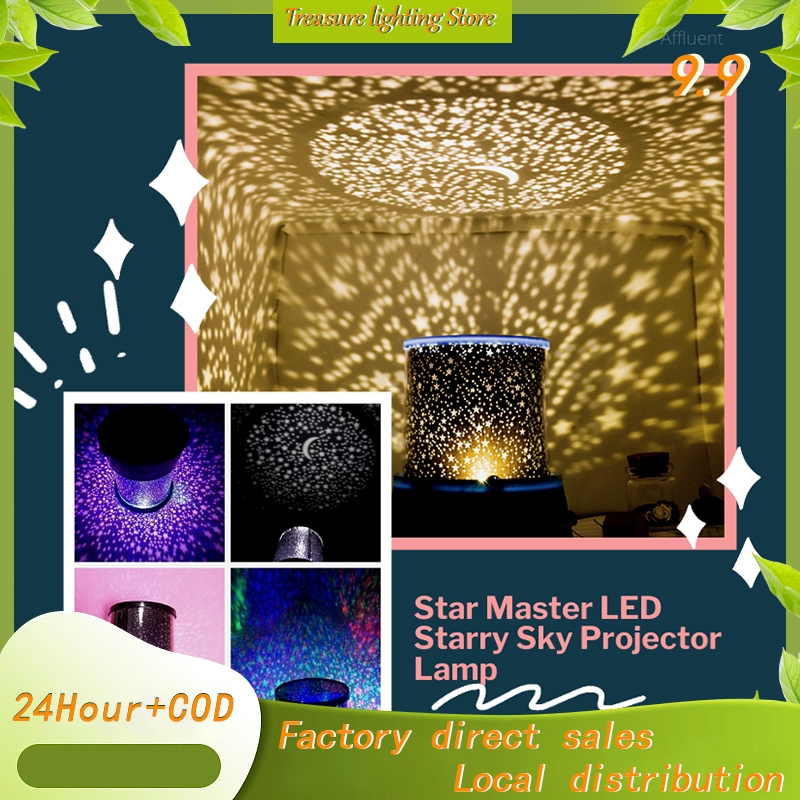 led Full Star Light USB Bedroom ambiance Projection light Rotating ...