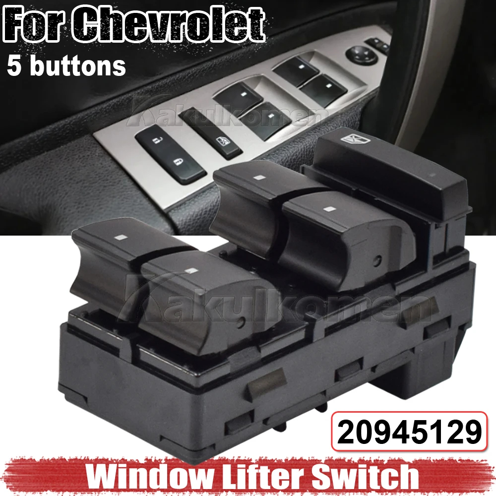 20945129 Left Right Window Lifter Switch Suitable for Chevrolet ...