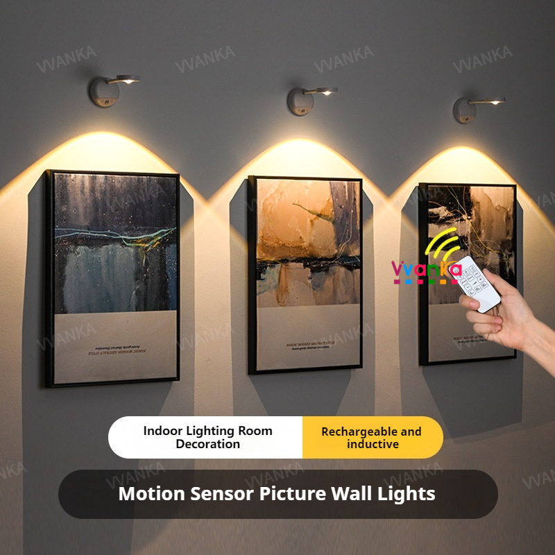 From PH LED Rechargeable Motion Sensor Wall Light Wireless USB ...