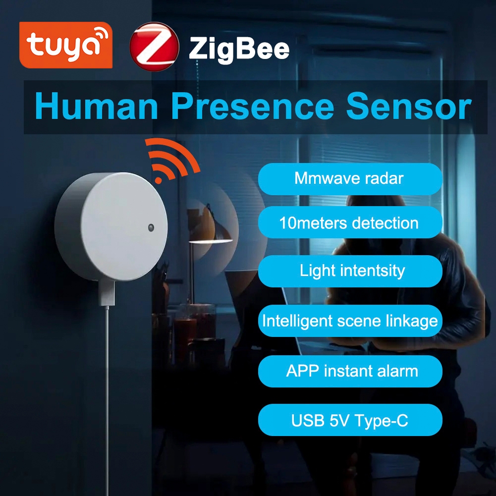 ZigBee Wifi MmWave Human Presence Motion Sensor With Luminance/Distance ...
