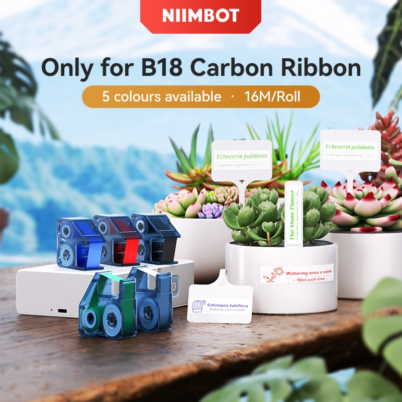 Niimbot B18 Resin Based Carbon Ribbon Long-lasting Non-fading for B18 ...