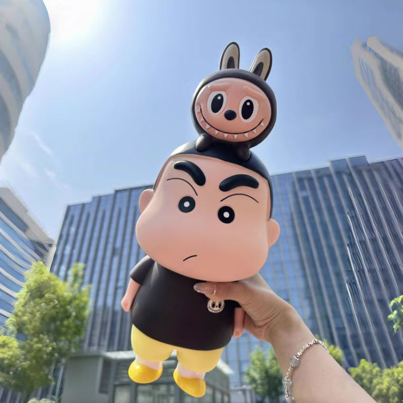 Perfect New Style 40cm Labubu Shin-Chan Milk Tea Shin-Chan Crayon Shin ...