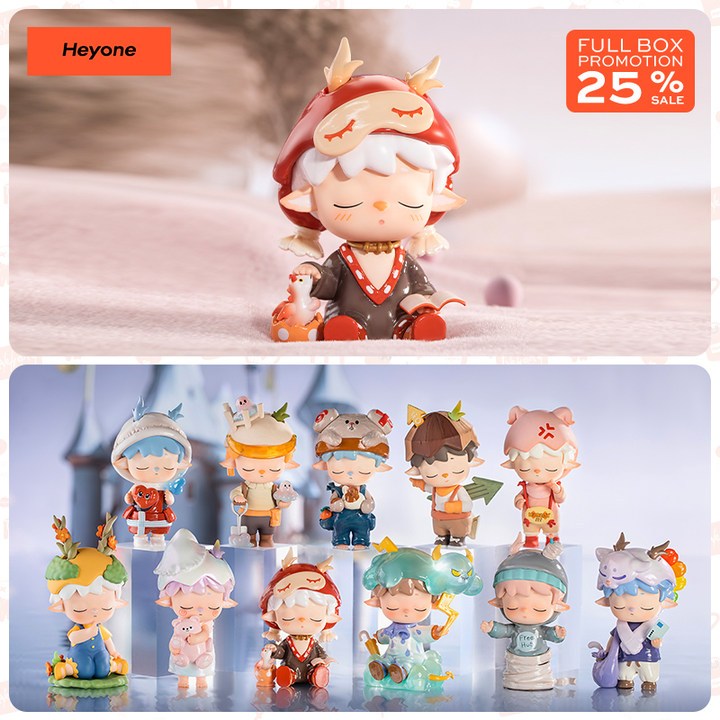 Heyone MIMI STRANGE FRIEND Mystery Box Blind Box Action Cute Figure ...