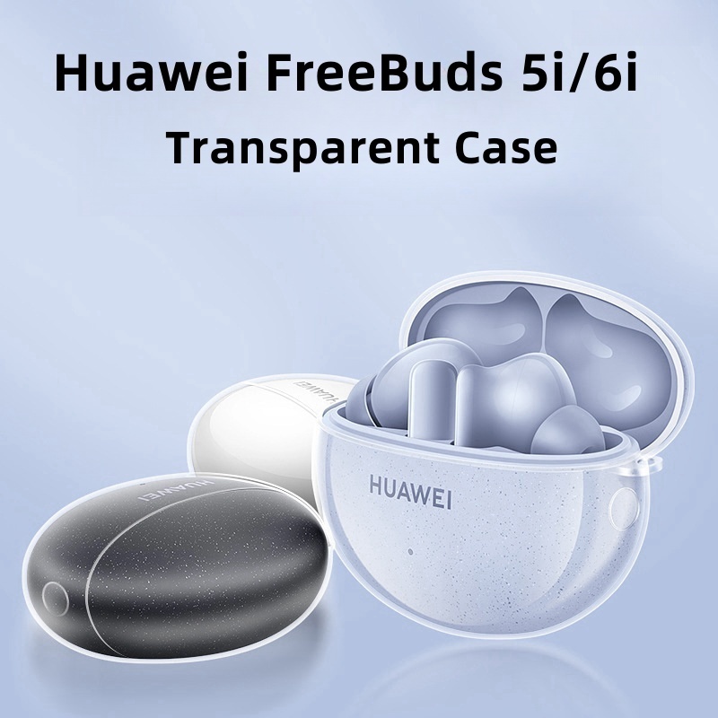 Transparent Case For Huawei FreeBuds 6i Case with Hook Anti-fall ...