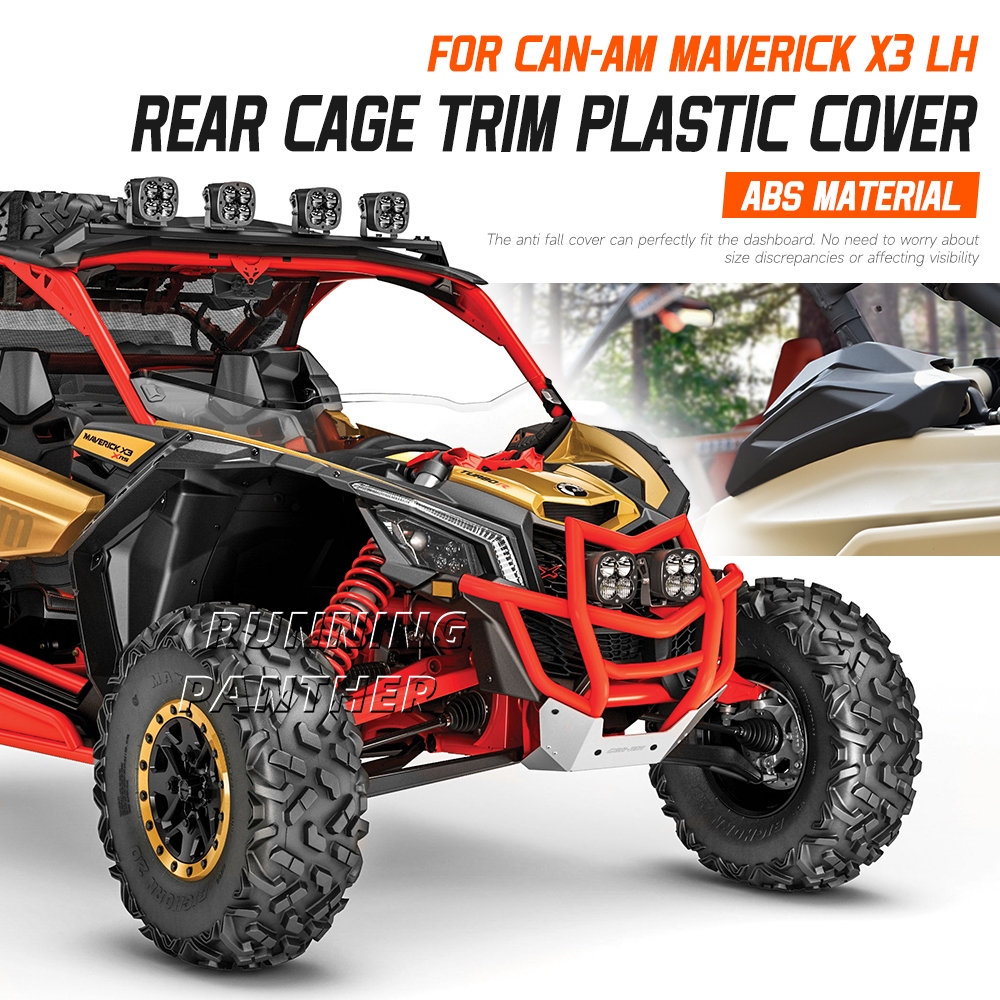 Rear Cage Trim Plastic Cover Protection Shield Guard Covers For Can-Am ...