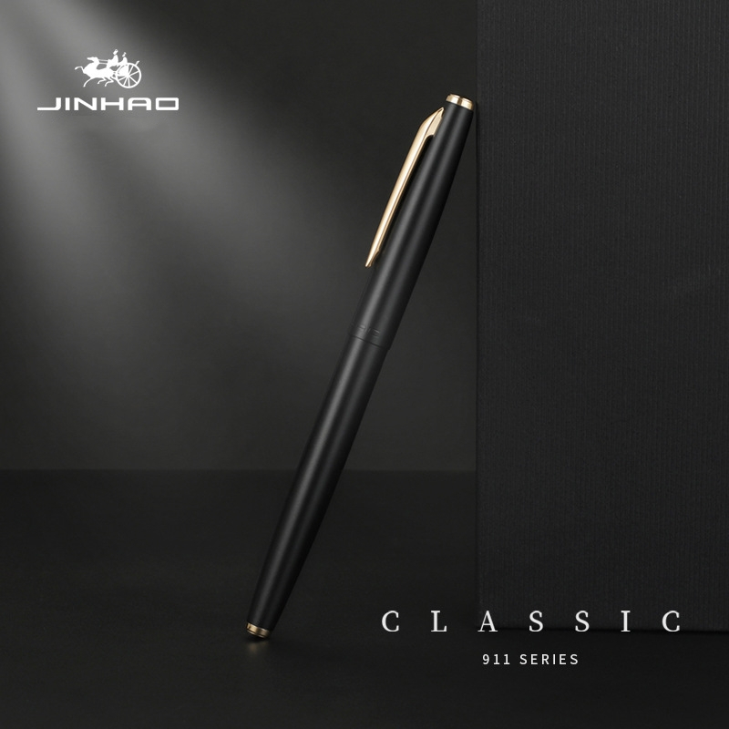 Penlab Jinhao 911 Fountain Pen New Version Matte Black Barrel Gold ...