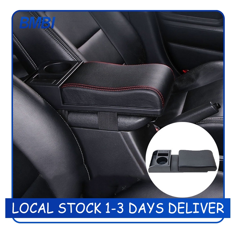 Universal Car Armrest Box Elbow Support Arm Rest Cushion with usb ...