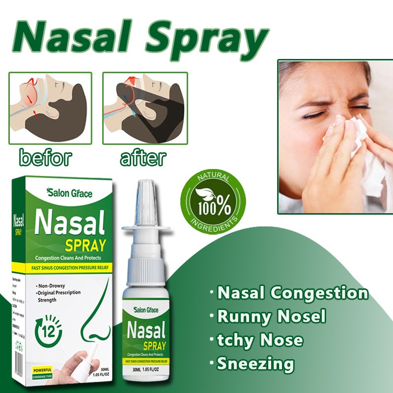 Nasal spray Sinusitis Spray for Cold Sneezing Itchy Nose Chronic ...