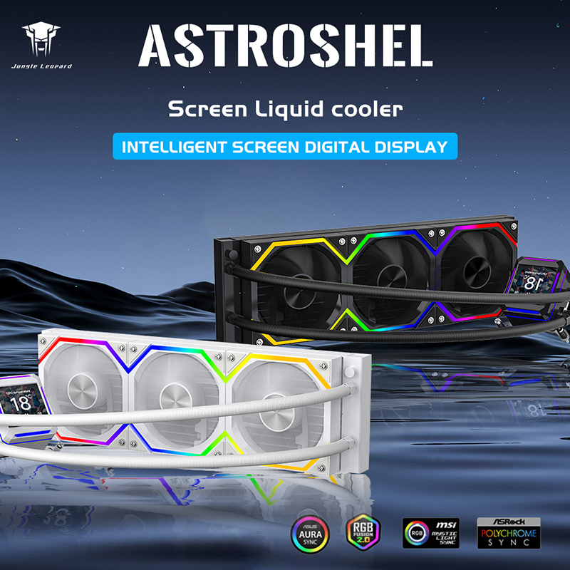 Jungle Leopard AstroShel V2G CPU AIO Cooler Black / White ARGB 360mm ...