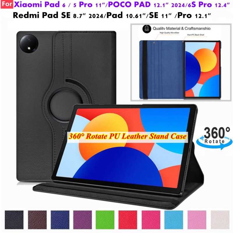 360 ROTATE CASE For Xiaomi Redmi Pad SE 8.7 Inch 4G 2024 Redmi Pad SE ...