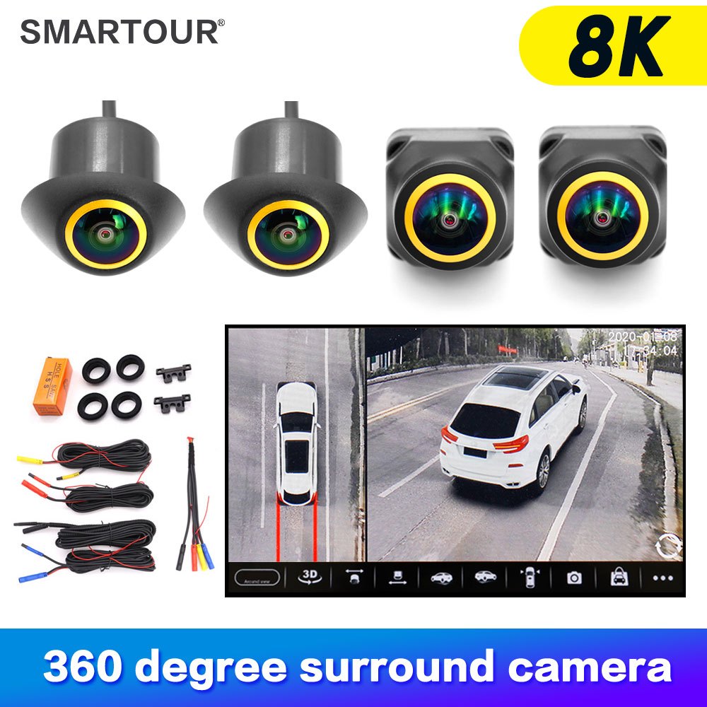 AHD 1080P 8K 360 Degree Golden Lens Car Camera Surround View HD Right ...