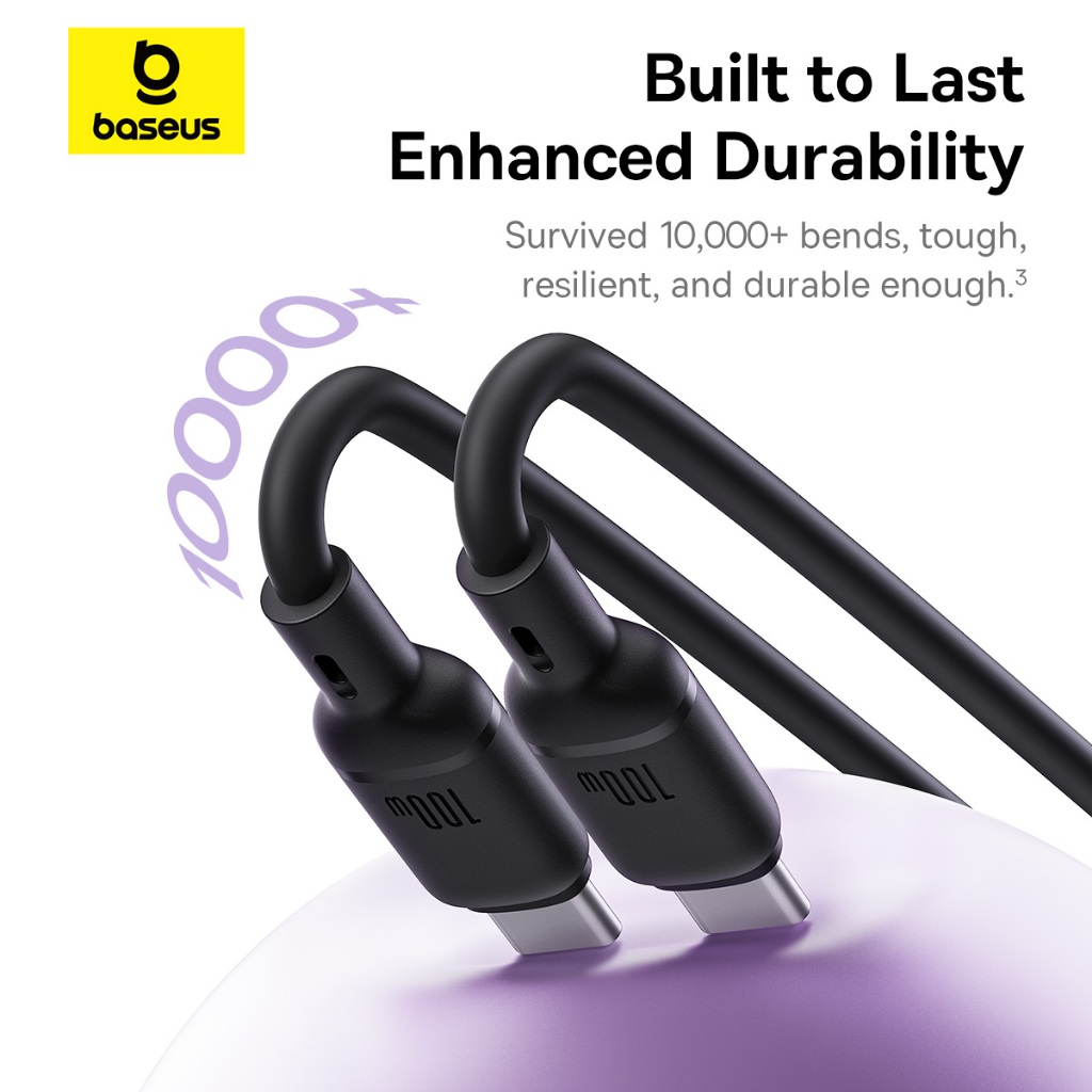 Baseus New Pudding Series Fast Charging Cable Type-C to Type-C 100W 1 ...