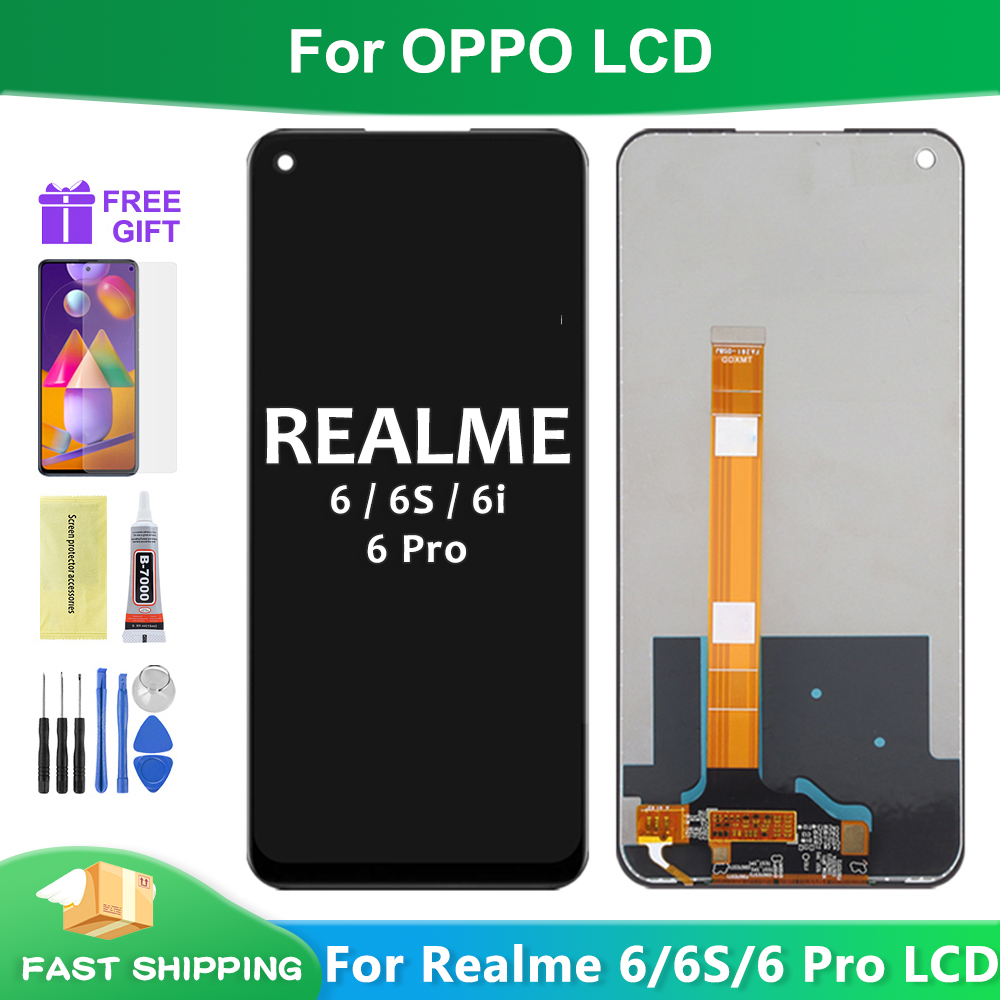 IPS LCD For Oppo Realme 6/6S / Realme 6 Pro 6i LCD Touch Screen Display with Frame Digitizer ...
