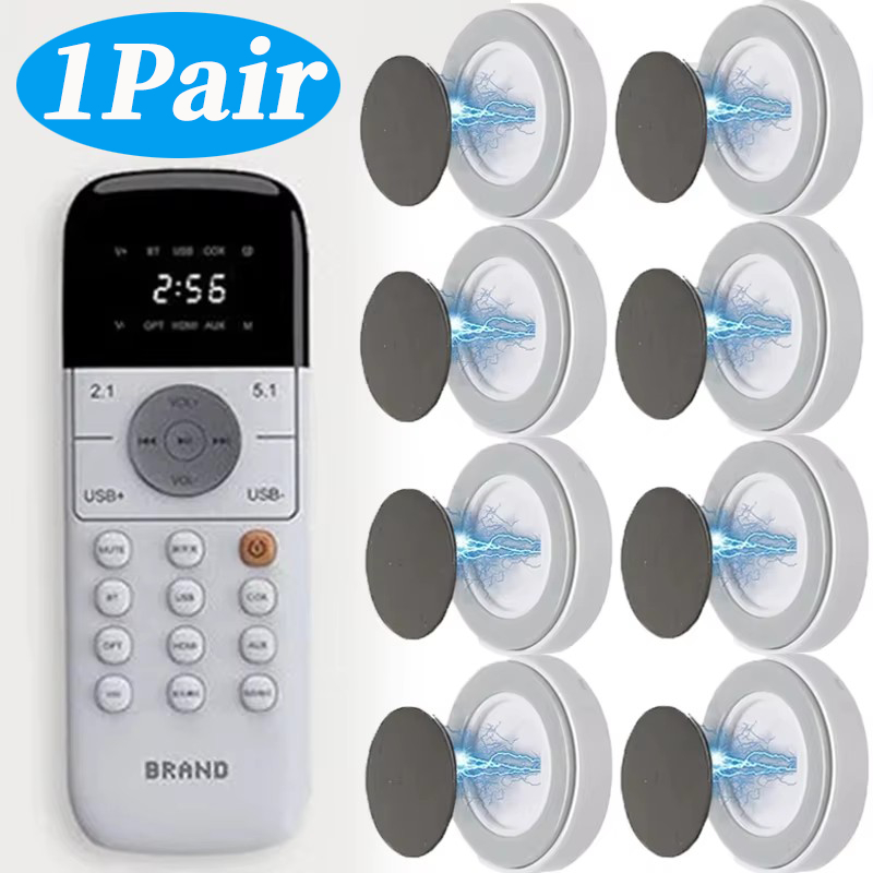 1 Pair Strong Magnetic Wall Mount Remote Control Magnet Holders/Home ...