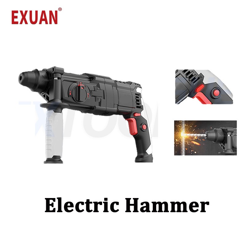 Electric Hammer Drilling Metal Wood Breaking Wall Excavation Concrete ...