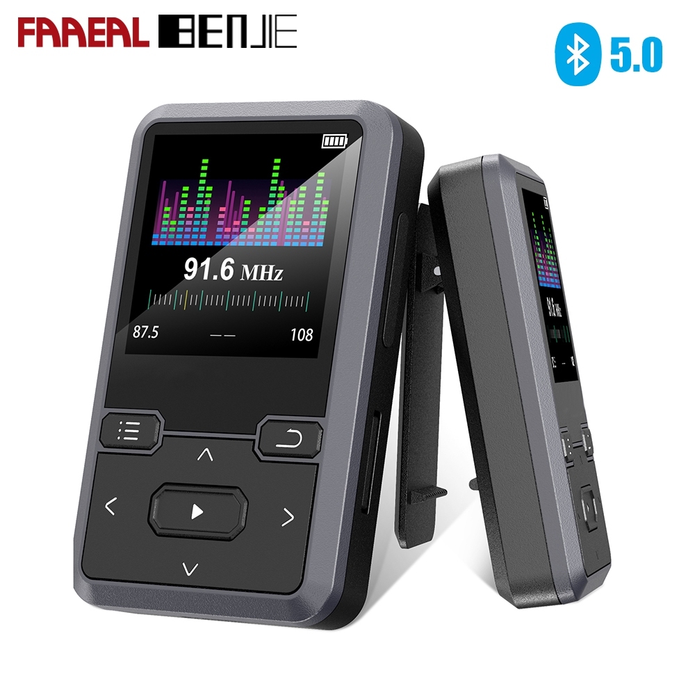 FAAEAL BENJIE M10 Bluetooth MP3 Player With Clip Support SD Card ...