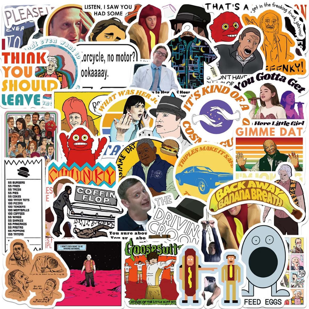 50 pcs I Think You Should Leave Stickers Graffiti Cartoon Skateboard ...