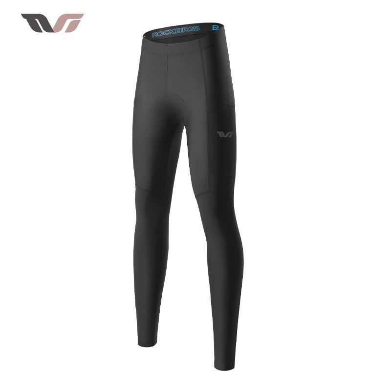【TVI】ROCKBROS Women's Cycling Long Pants Windproof Warm Elastic Shock-Absorbing with Pockets ...