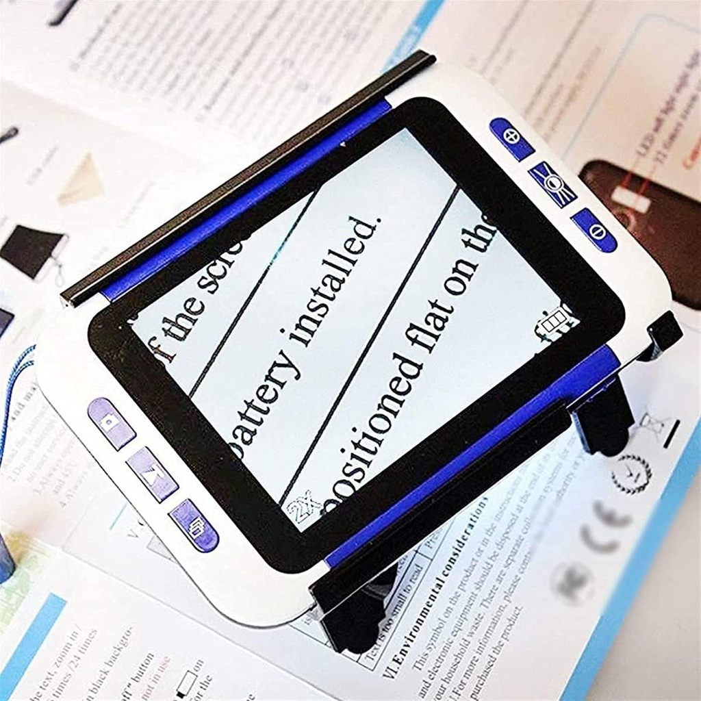 Seesii 3.5" 2-32X Color LCD Portable Electric Digital Magnifier Low ...