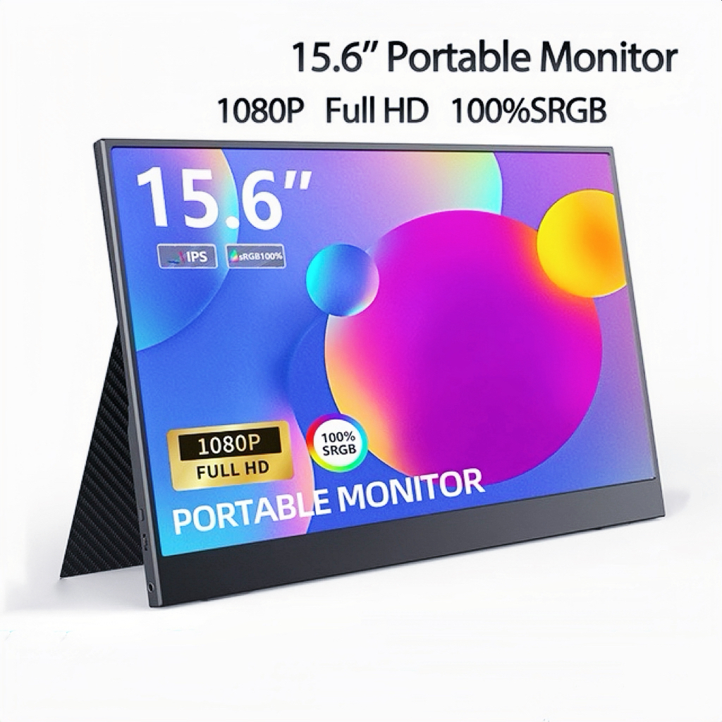 Portable Monitor Touch Screen FHD 1080P Second Screen HDMI USB C Gaming ...