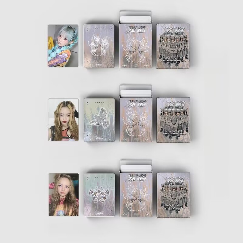 50-55 Pcs XG Holographic Laser Lomo Card Kpop Photocards 2023 SEASON'S ...