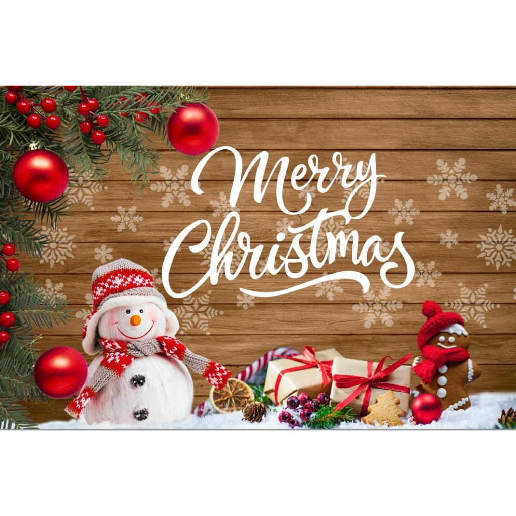 Merry Christmas Wood Backdrop, Xmas Photography Background, Happy ...