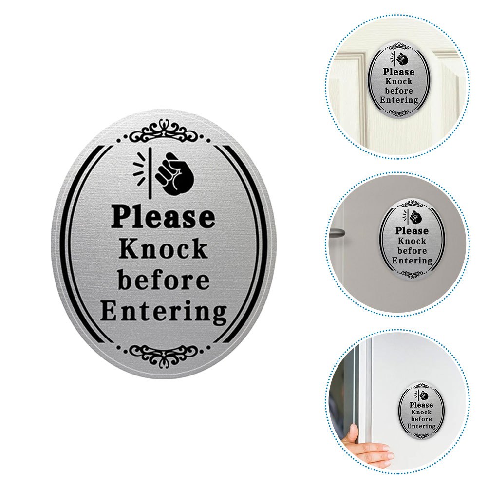 2pcs Please Knock First Sticker Signs Room Door before Entering Office ...