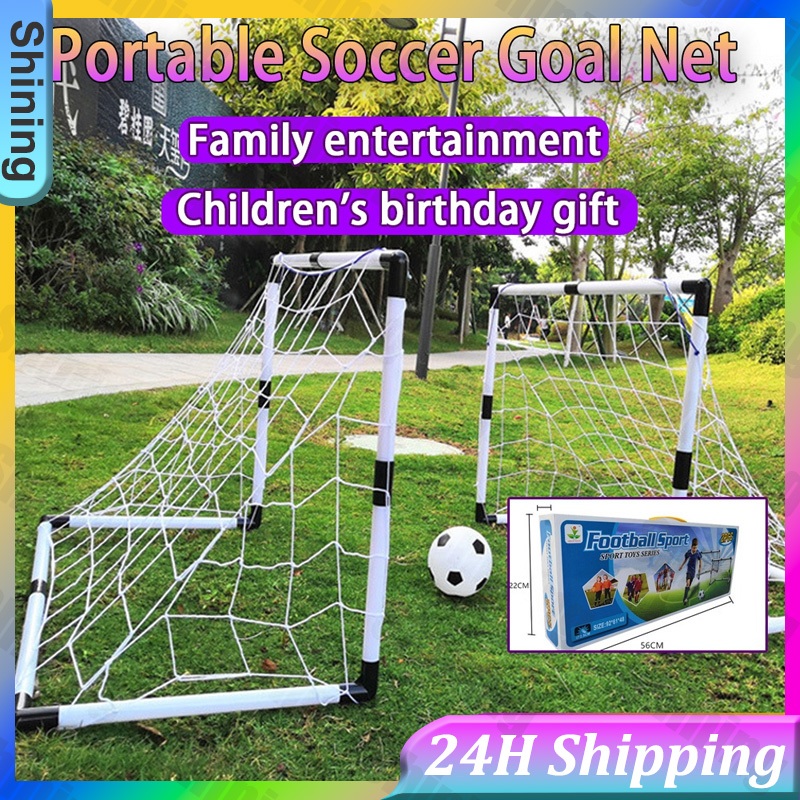 Portable Soccer Goal Net Set Children Sports Practice Soccer Goals With ...