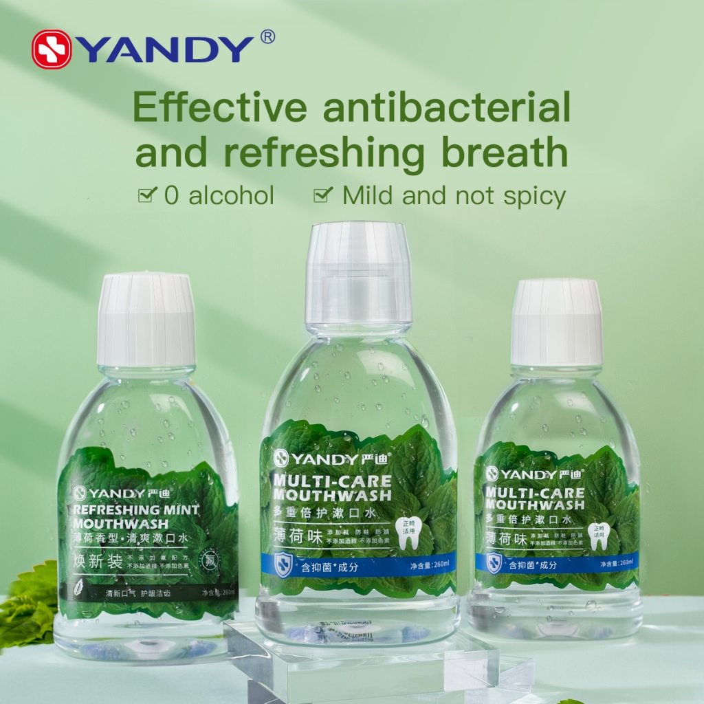 YANDY Fluoride Mouthwash for Disinfection, Antibacterial and Caring ...