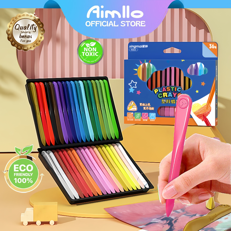 12/24/36 Crayons hindi napuputol plastic crayon set for kid coloring ...
