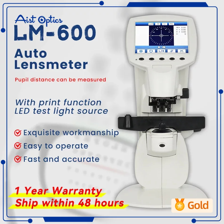 AIST Optics Digital Auto Lens Meter UV PD Printing Focimeter Lensometer ...