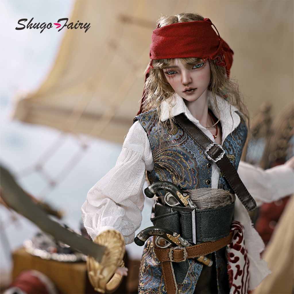 ShugaFairy Helios Bjd Doll 1/4 Bubo Body Middle Ages Sea Warrior Pirate ...