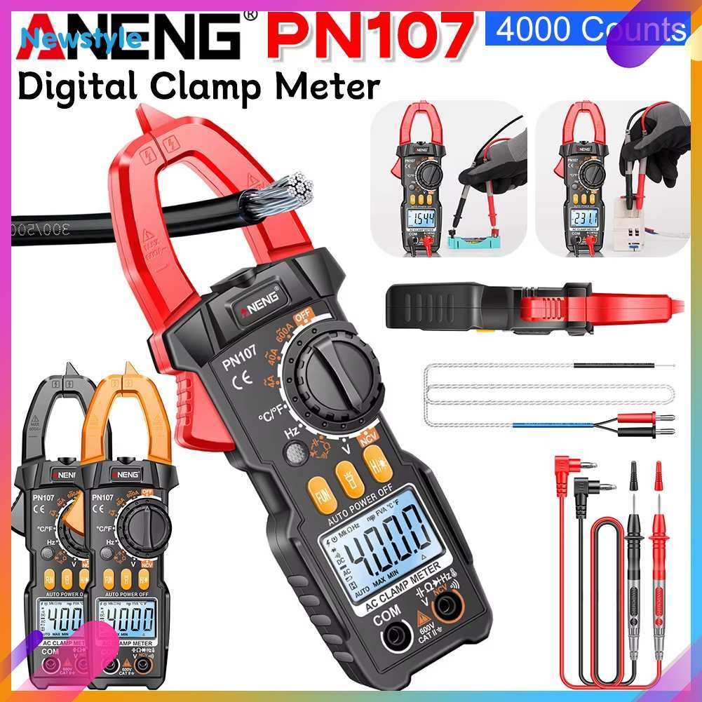 ANENG PN107 Digital Clamp Meter Multimeter Tester 4000 Counts ...