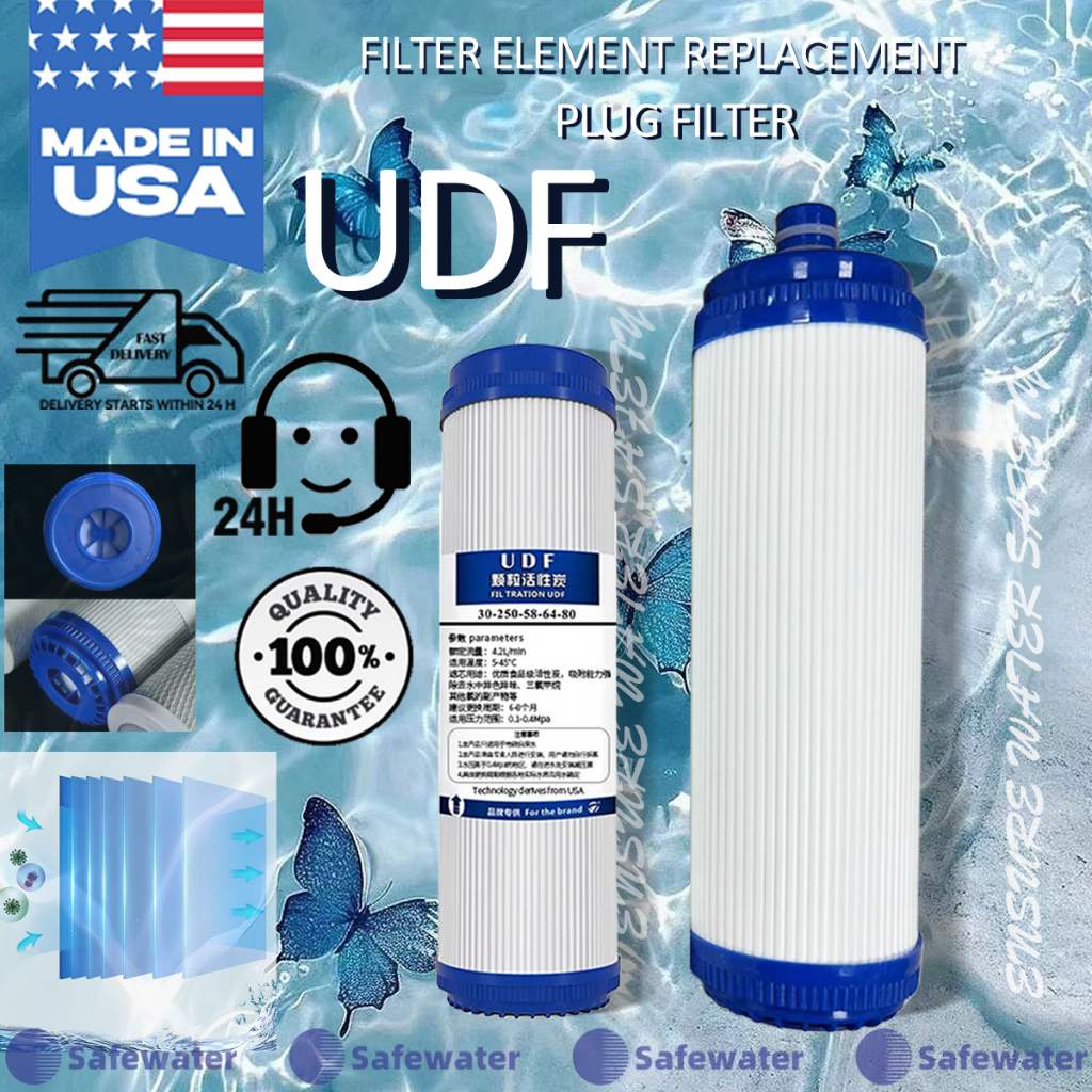 GAC UDF Filters Plug-in Type- 10 inches 3 Stage Filters | Shopee ...