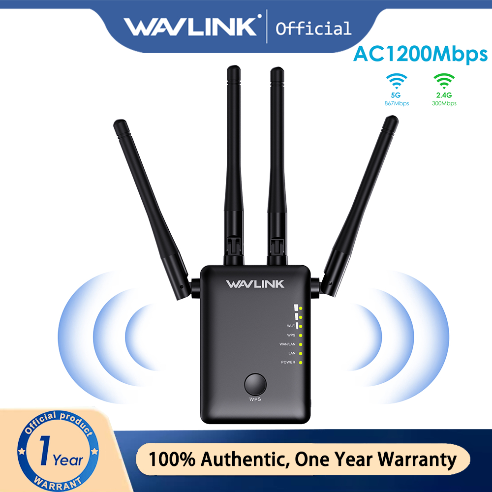 Wavlink AC1200 WIFI 5 1200Mbps 2.5G 5G Dual Band Repeater AP Router ...
