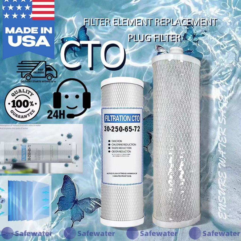 CTO Activated Carbon Filters Plug-in Type- 10 inches 3 Stage Filters ...