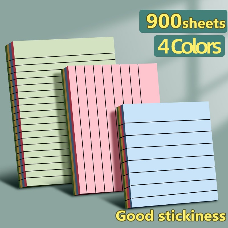 Long Line Sticky Notepad INS Post It Notes Large Tag Students Note ...