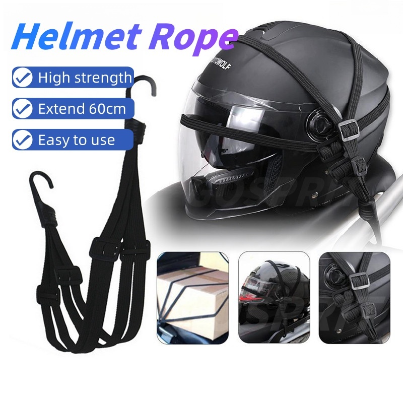 Motorcycle Universal Helmet Rope Hook Delivery Bag Motorcycle Elastict ...