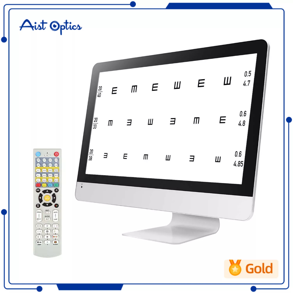 21.5 Inch LCD Digital Visual Acuity Chart Vision Optical Testing ...